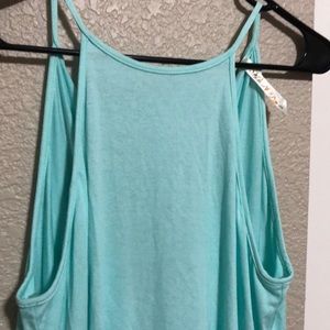 Andree | Tops | Andre By Unit Blue Lace Top | Poshmark